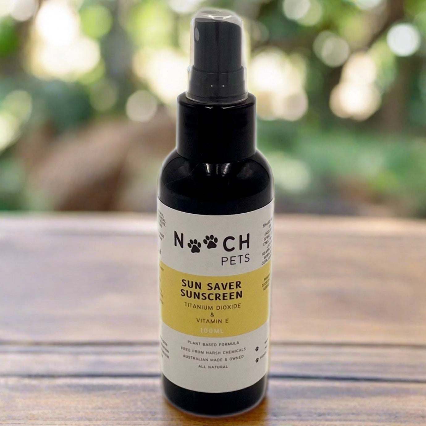 SUN SAVER SUNSCREEN | TITANIUM DIOXIDE & VITAMIN E | 100mL – Nooch Pets